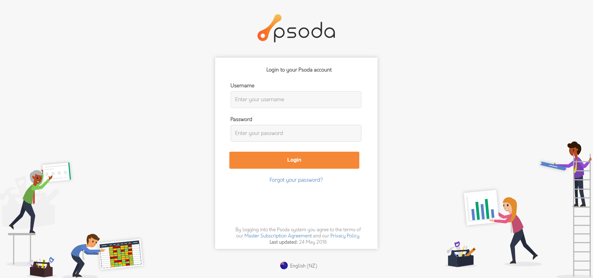 Login - Psoda Help Centre