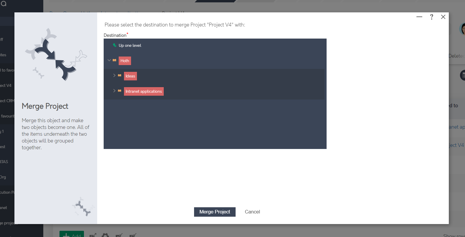 Merge Project Form Psoda Help Centre