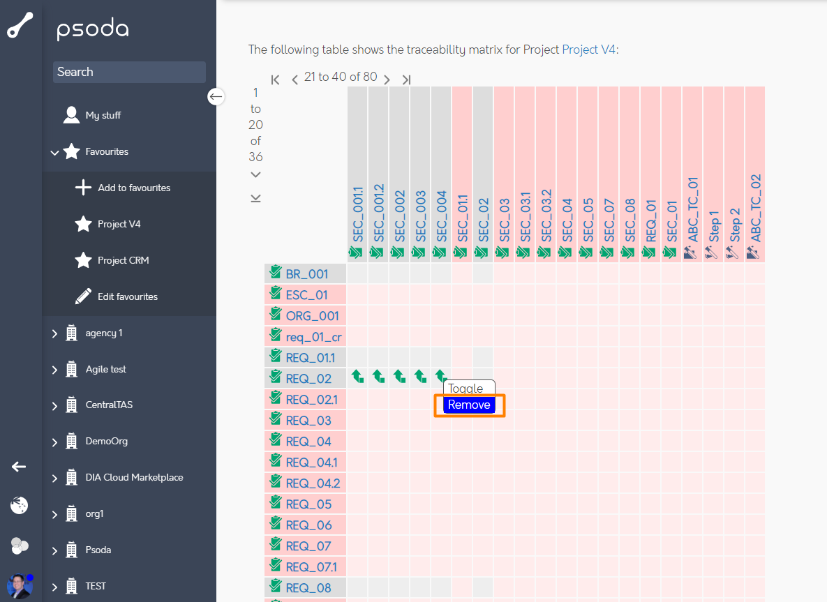 Remove dependent form - Psoda Help Centre
