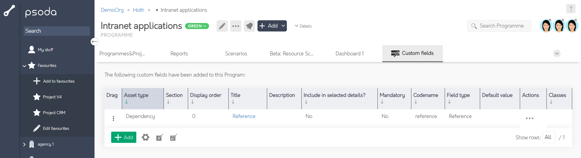 View programme page | Psoda Help Centre