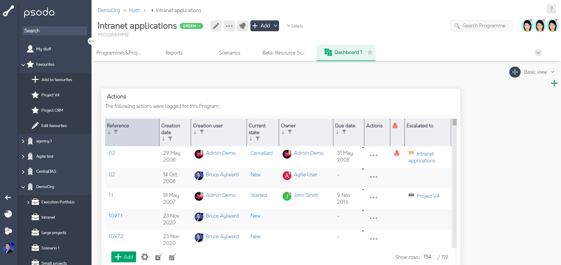 View programme page | Psoda Help Centre