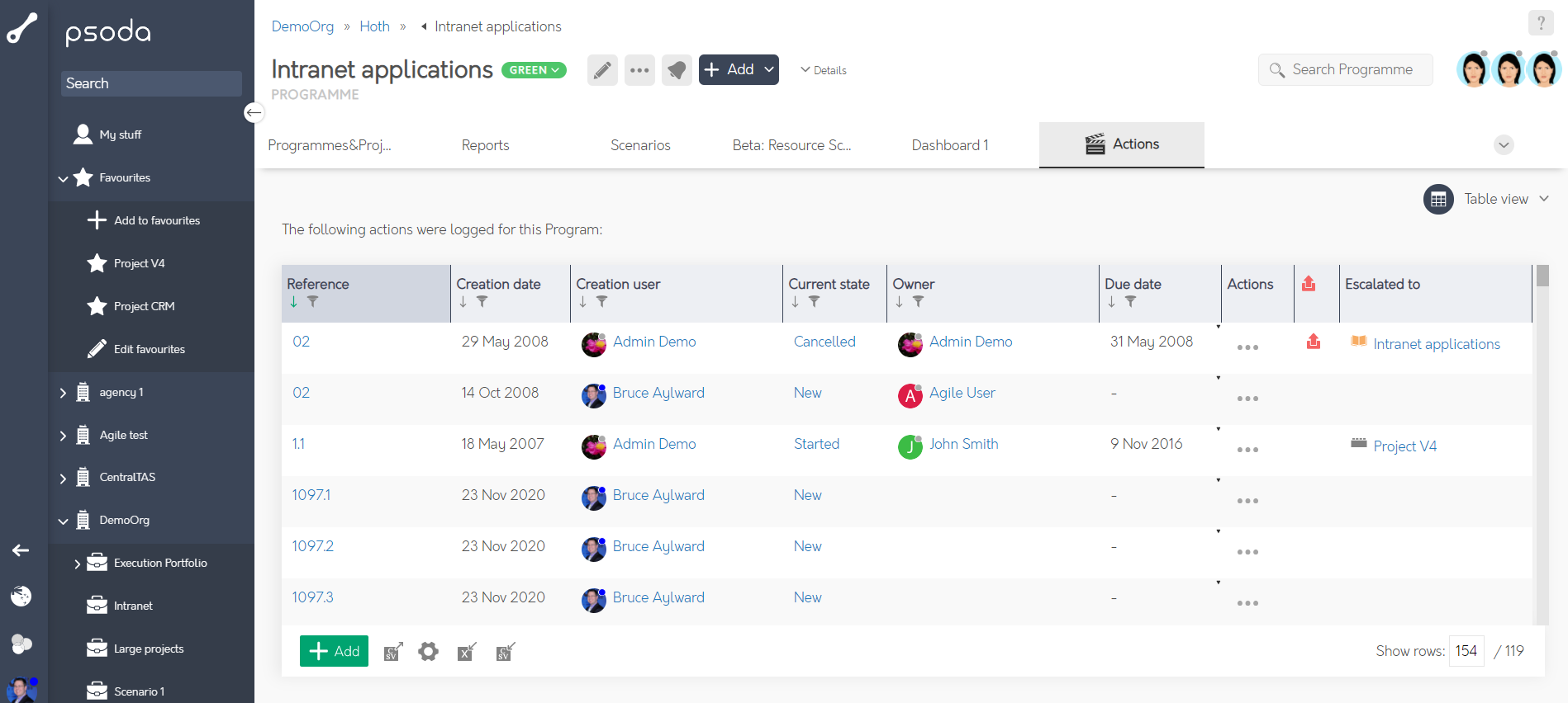 View programme page | Psoda Help Centre