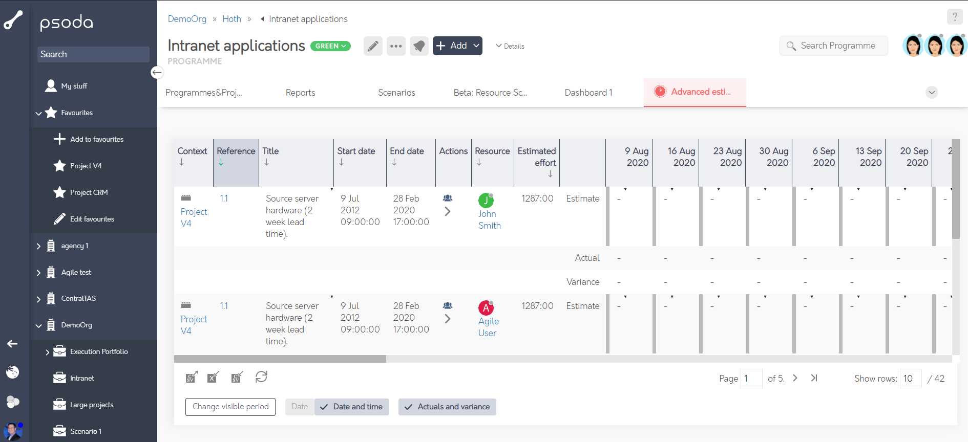 View programme page | Psoda Help Centre