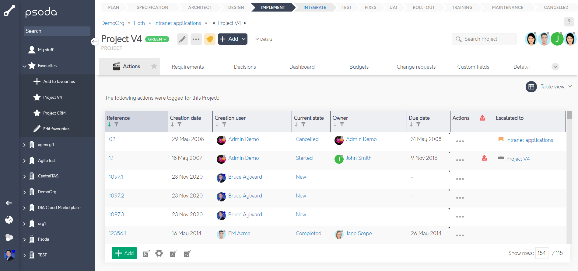 View project page | Psoda Help Centre